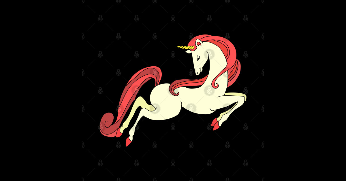Unicorn Red Hair - Unicorn Red Hair - Posters and Art Prints | TeePublic