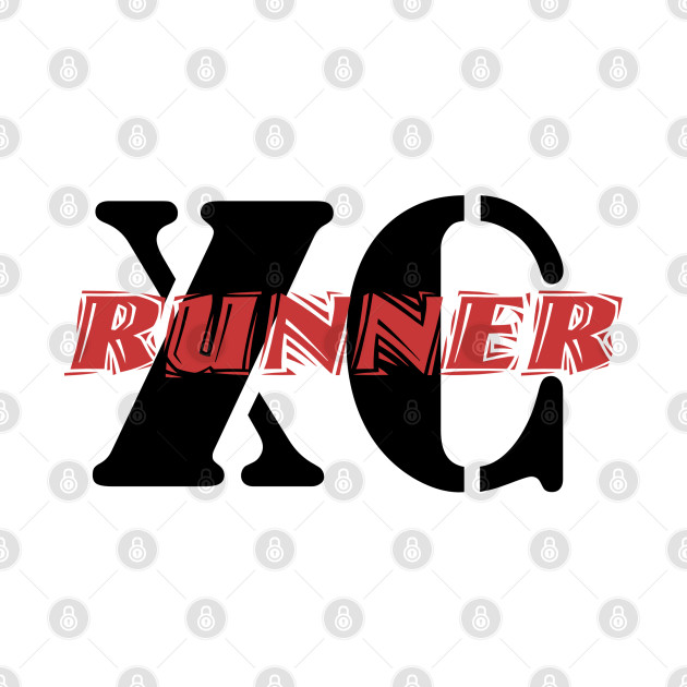XC Runner logo - Cross Country Running - T-Shirt | TeePublic