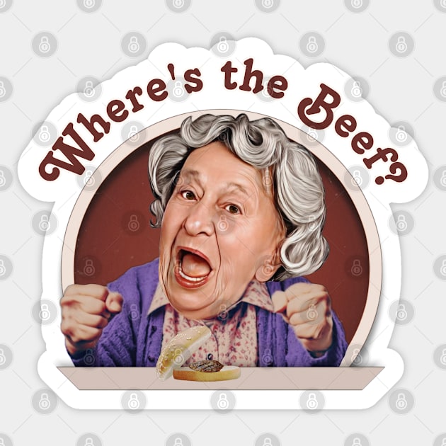 Where's the Beef? - Wheres The Beef - Sticker | TeePublic