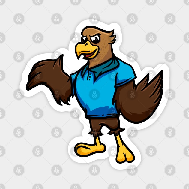 Cute Anthropomorphic Human-like Cartoon Character Peregrine Falcon in ...