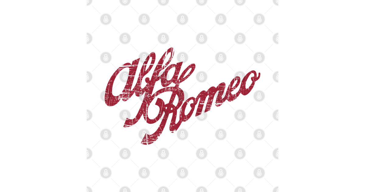 Alfa Romeo Script (visit: fmDisegno.redbubble.com for full range ...