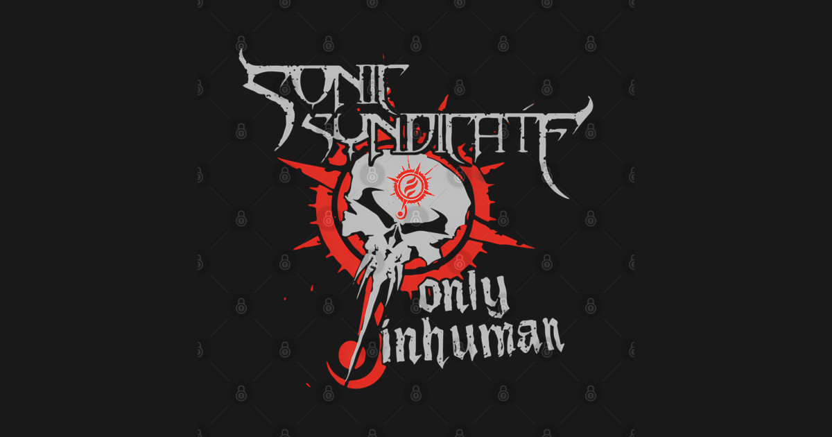 Sonic Syndicate – Only Inhuman Skull Emblem - Sonic Syndicate - T-Shirt ...