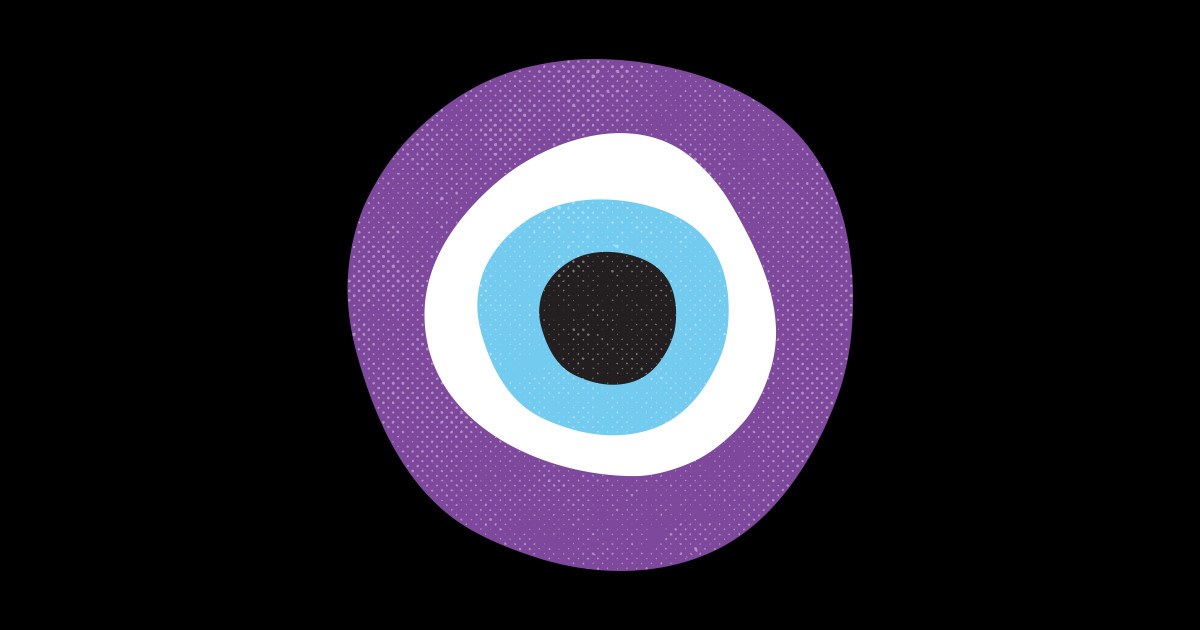 Purple Evil Eye Symbol - Evil Eye - Magnet | TeePublic