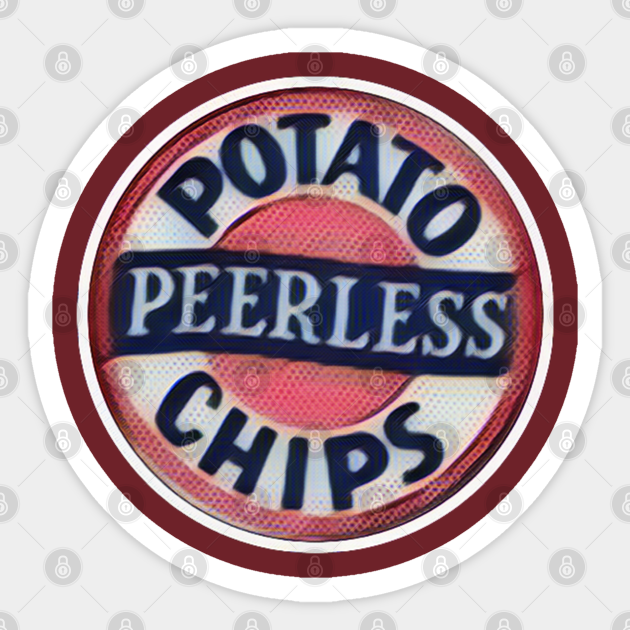 Peerless Potato Chips - Potato Chips - Sticker | TeePublic