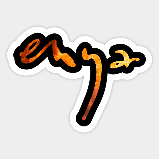 Queen Enya Drummer - Words Love Beautiful Cool Band Names - Sticker ...