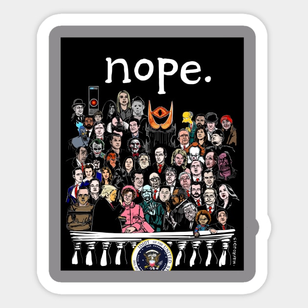 NOPE: The Trump Inaugural - Trump - Sticker | TeePublic