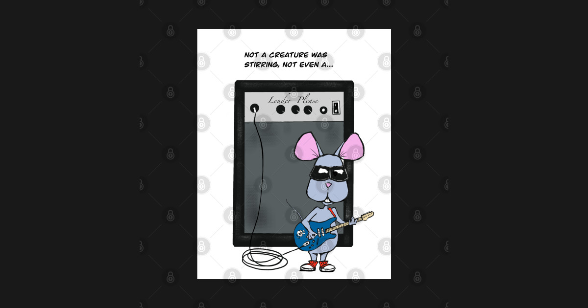 Mighty Loud Mouse - Christmas Mouse Rodent Animal Funny Hum - T-Shirt ...