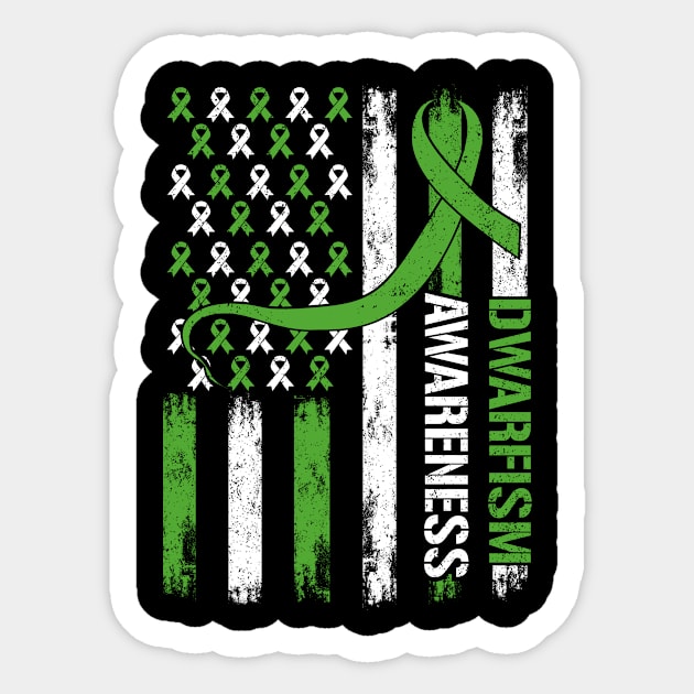 Dwarfism Awareness Month American Flag Ribbon - Dwarfism Awareness ...