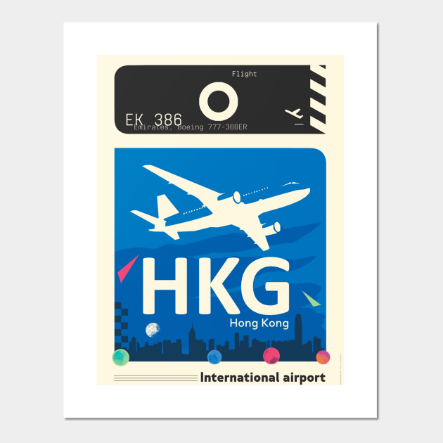 HKG HongKong airport code - Hong Kong - Posters and Art Prints | TeePublic