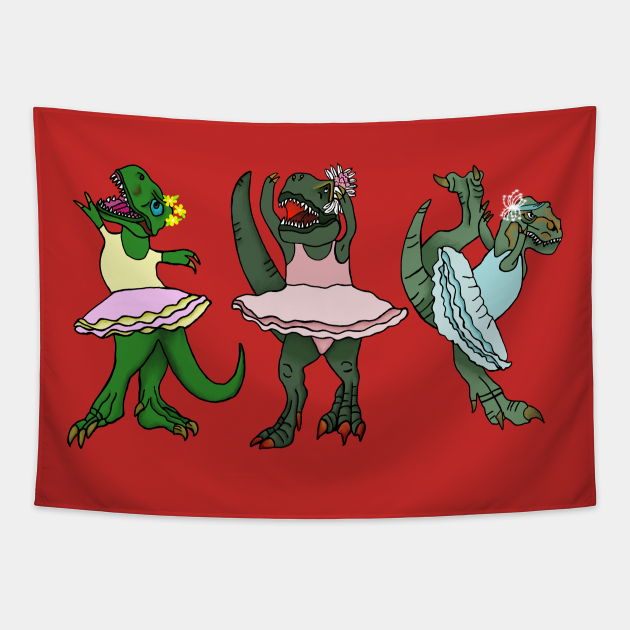 Ballerina T-Rex Dinosaurs doing Ballet Dance - Tyrannosaurus Rex ...