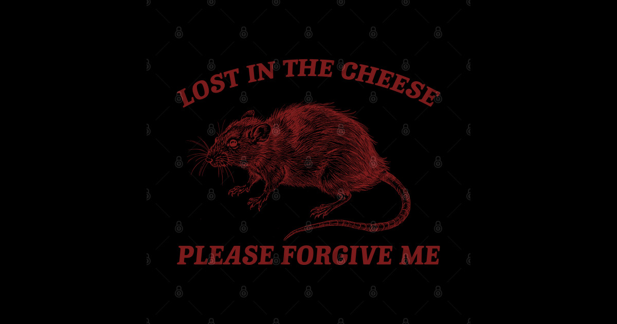 Lost in the Cheese Japanese Rat Vintage Style Shirt, Retro Cartoon T ...