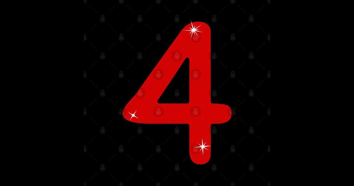 fourth, four, number four, 4 years, 4 year old, number 4, Numeral 4 ...