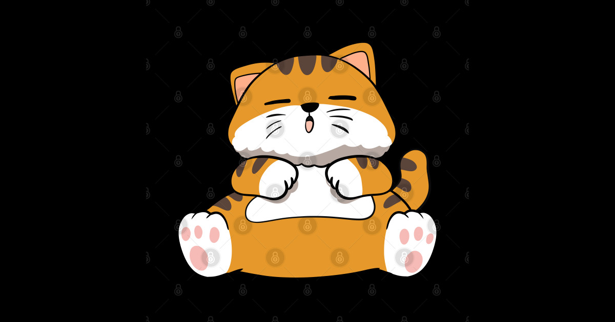 Thicc Cat - Cat - Sticker | TeePublic