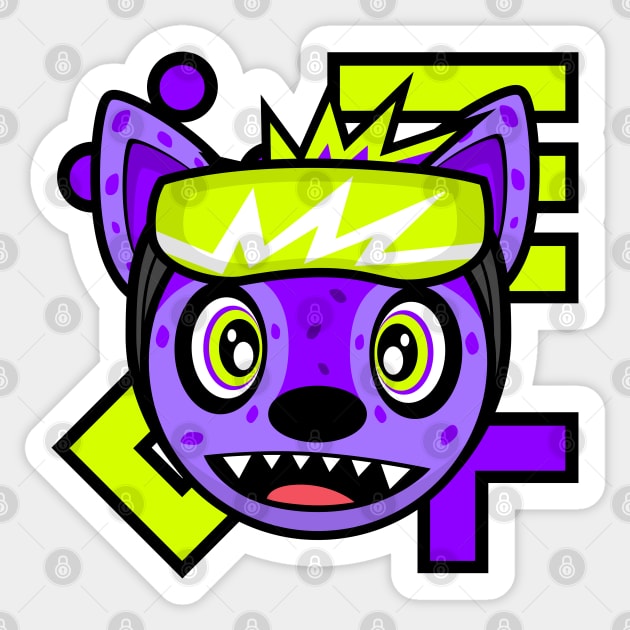 VERSA SYMBOLS HYPER HYENA - Moulemote - Sticker | TeePublic
