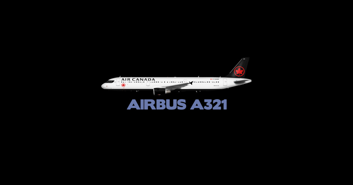 Airbus A321 - Air Canada "New Colours" - A321 - Sticker | TeePublic
