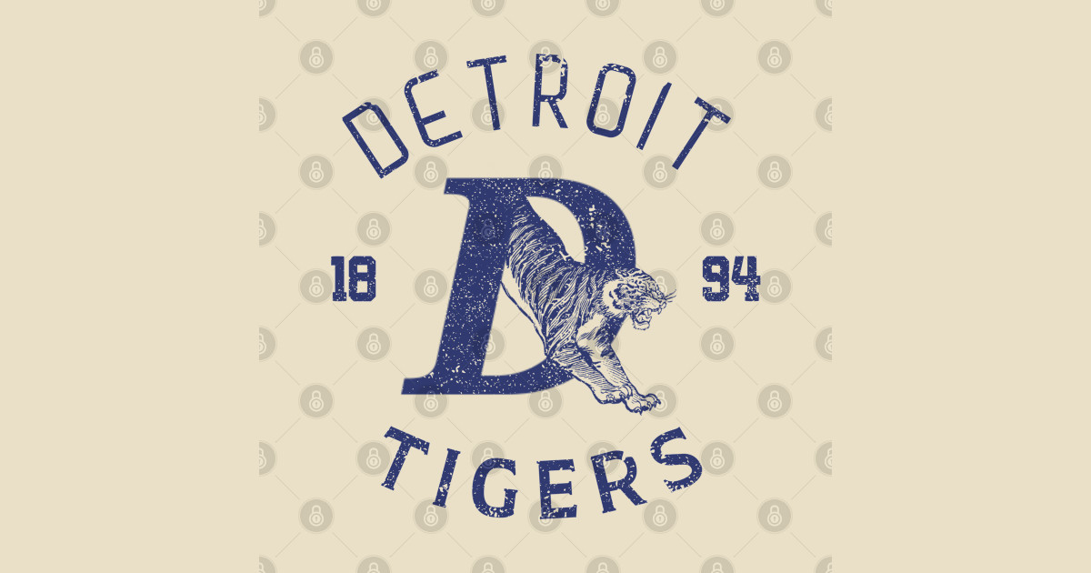 Vintage Detroit tigers - Detroit Tigers - T-Shirt | TeePublic