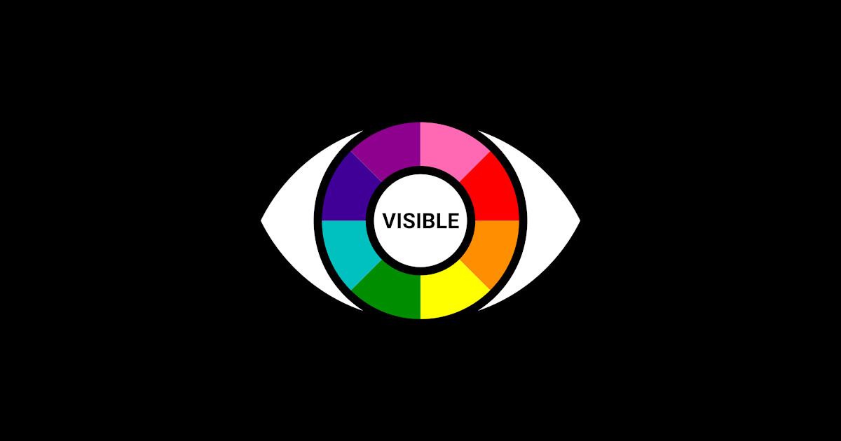 Visible Pride - Eye with rainbow iris - Pride - Sticker | TeePublic
