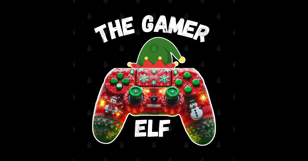 I'm The Gamer Elf, Christmas Gaming controller - Gamer Elf Christmas ...