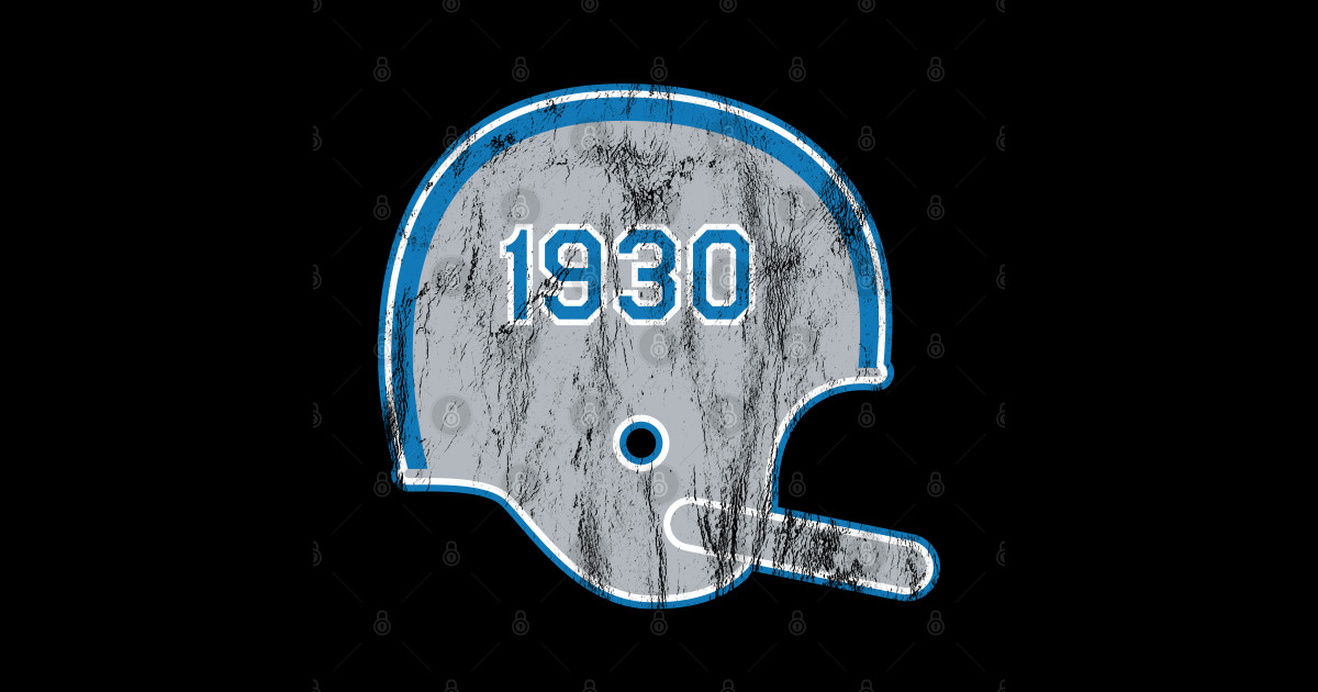 Detroit Lions Year Founded Vintage Helmet - Detroit Lions Year Founded ...