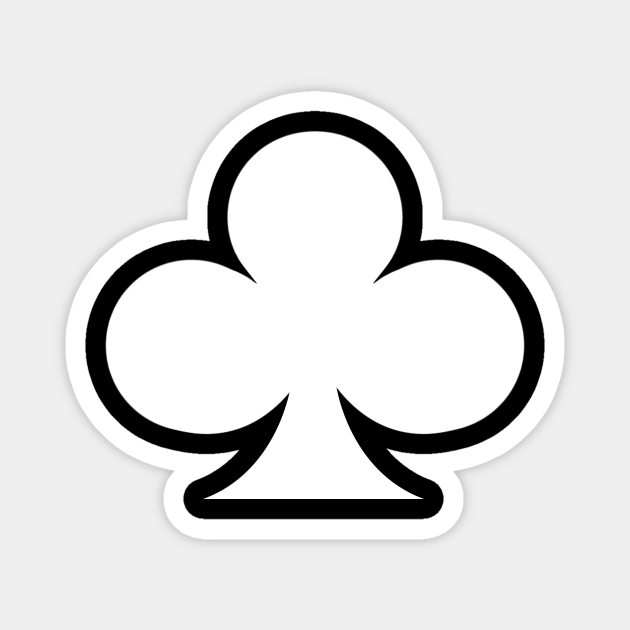 Minimal Clover Card Symbol (Only Front Print) - Minimal - Magnet ...