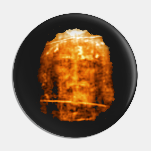 The Shroud of Turin Holy Face of Jesus - Shroud - Pin | TeePublic