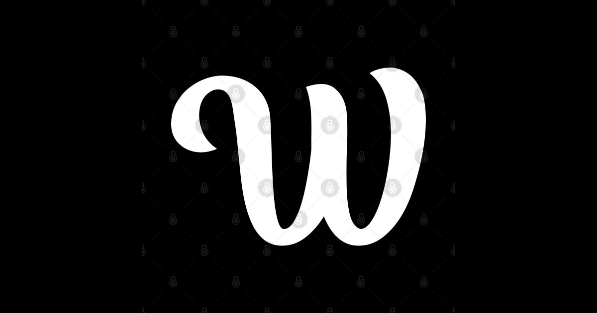 Letter W - Letter W - Sticker | TeePublic