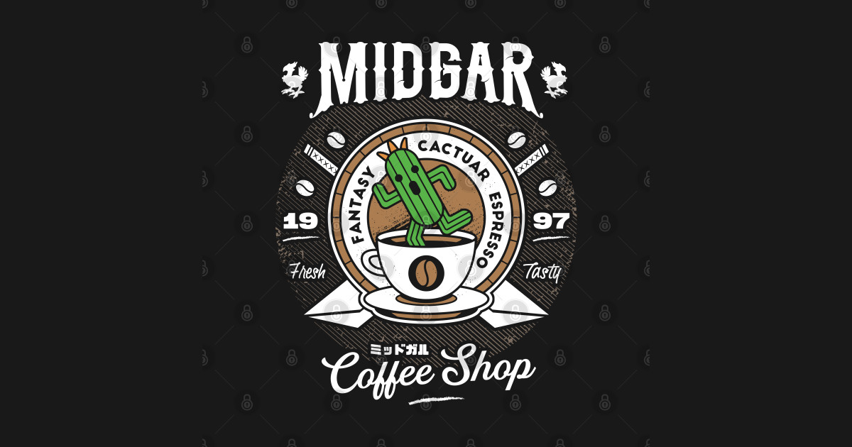 Cactuar Coffee Shop - Final Fantasy - T-Shirt | TeePublic