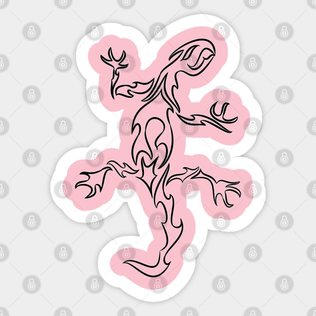 Lizard tribal style - Lizards - Sticker | TeePublic