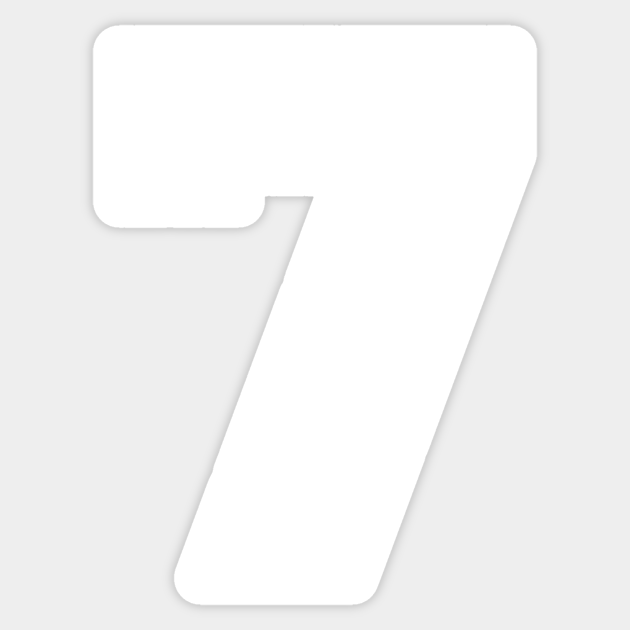 Number 7 Seven White Jersey Sports Athletic Player - Jersey Number 7 ...