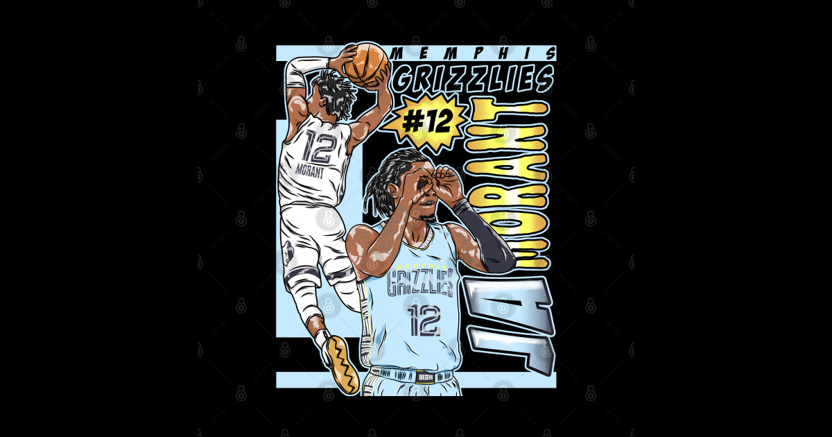 Ja Morant Vintage Cartoon - Ja Morant - Sticker | TeePublic