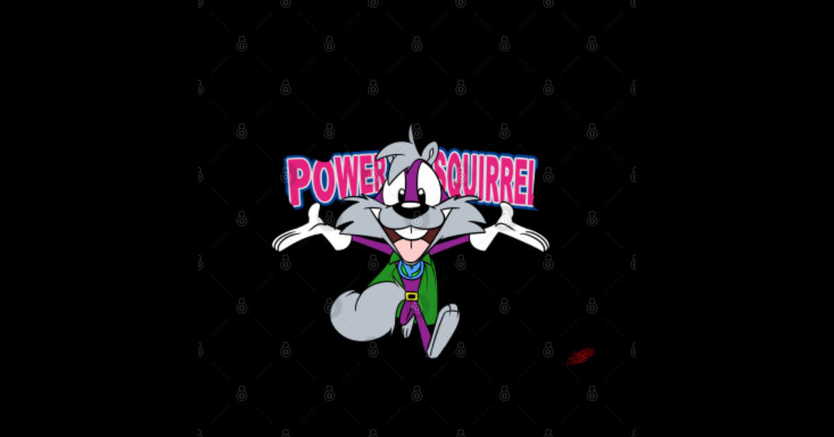 Power Squirrel - Power Squirrel - T-Shirt | TeePublic