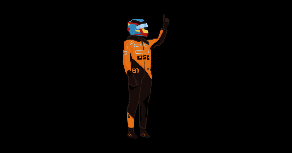 Oscar Piastri Race Winner - Formula 1 - Sticker | TeePublic