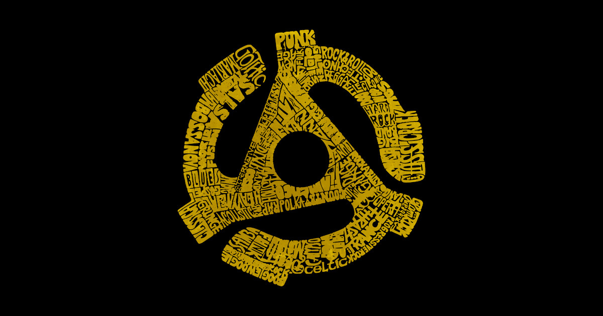 45 Record Adapter - Vinyl Record - Sticker | TeePublic