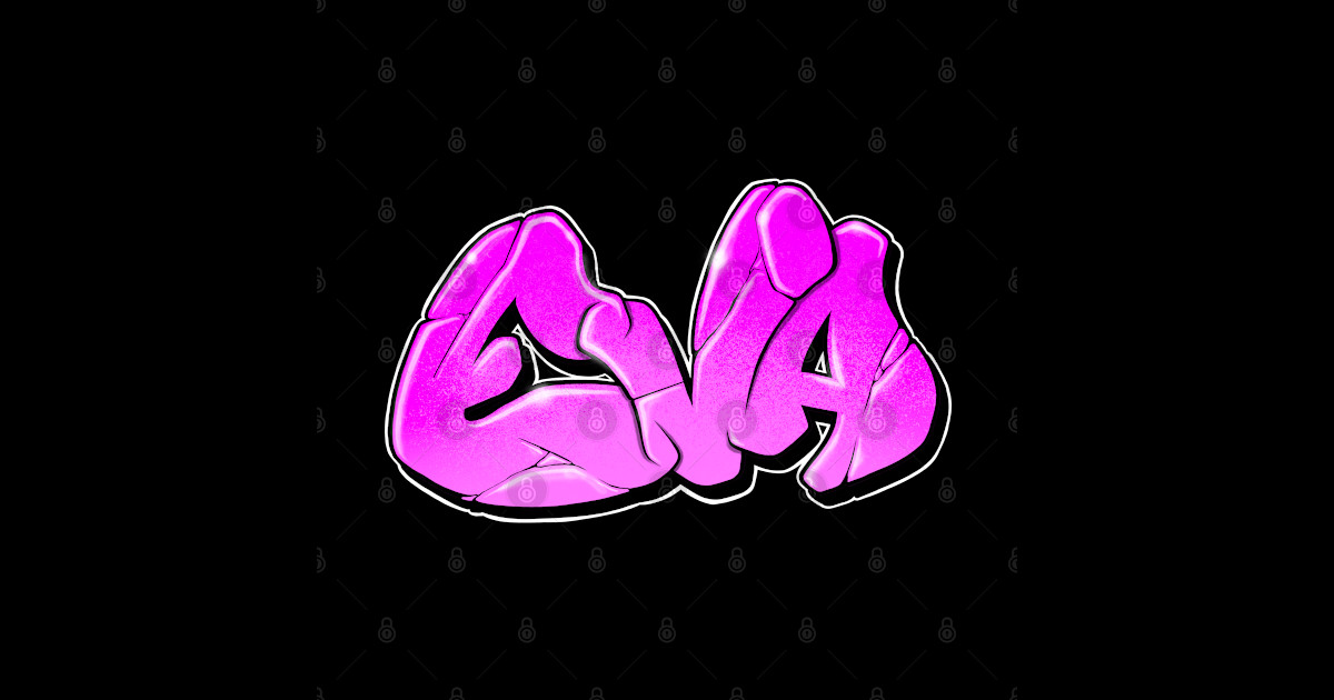 Eva - graffiti name - Eva - Sticker | TeePublic