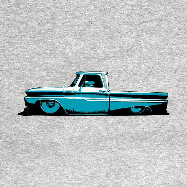 '64 Bagged C10 - Chevrolet - T-Shirt | TeePublic