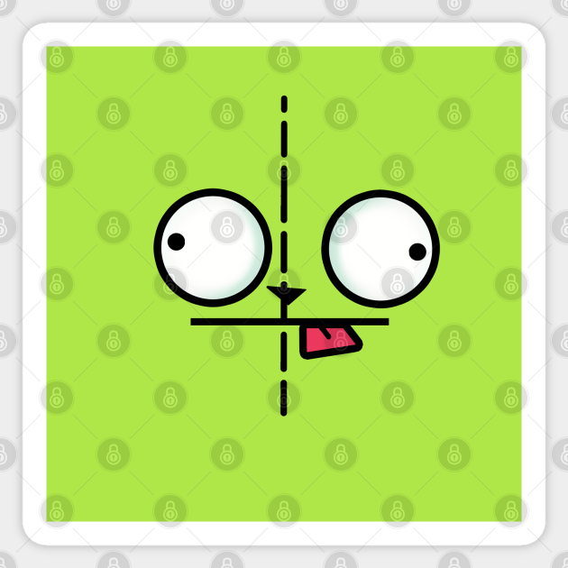 INVADER ZIM! GIR Mask - Gir Invander Zim - Sticker | TeePublic