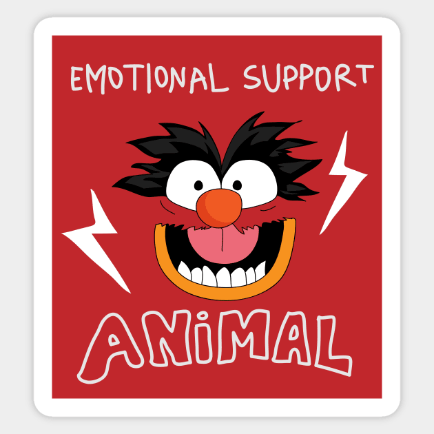 Muppets Emotional Support Animal - Emotional Support Animal - Sticker ...
