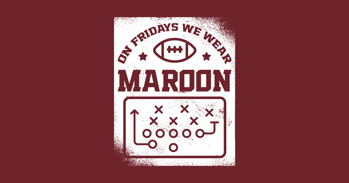 On Fridays We Wear Maroon // Vintage School Spirit // Go Maroon ...