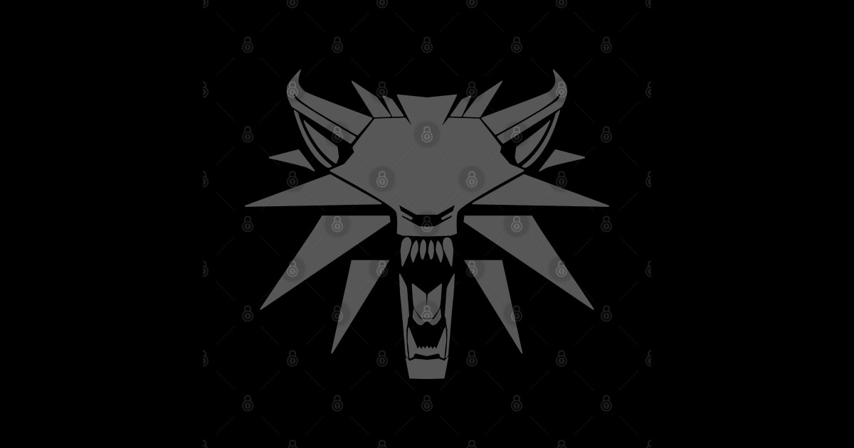 The Witcher Wolf Logo - The Witcher - Sticker | TeePublic