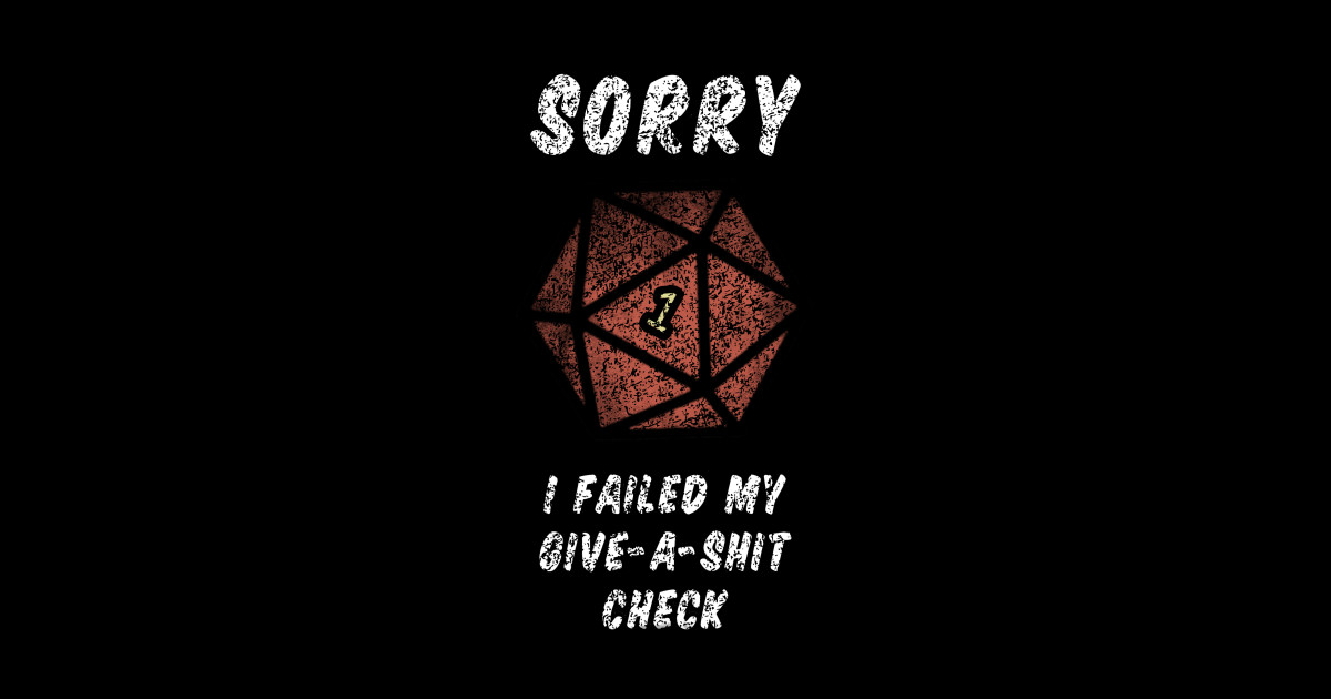 Failed Check - Dnd - Sticker | TeePublic