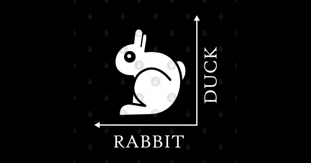 Duck Rabbit Illusion - Duck Rabbit Illusion - Posters and Art Prints ...