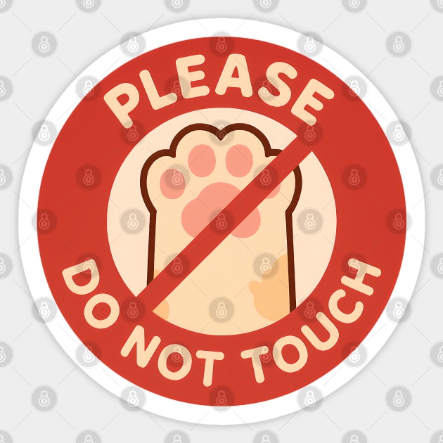 Please Do Not Touch - Sign - Do Not Touch - Sticker | TeePublic