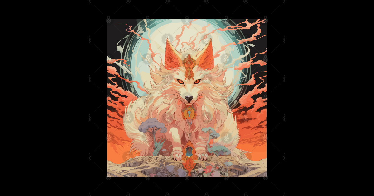 Kitsune Fox - Kitsune - Posters and Art Prints | TeePublic