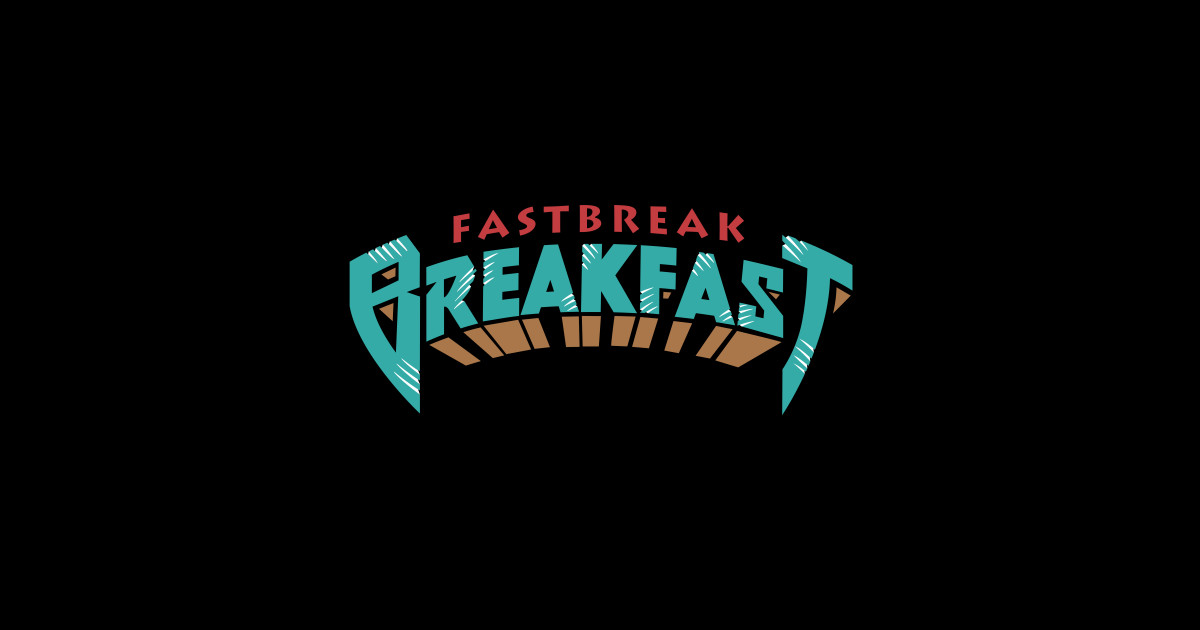 Fastbreak Breakfast Throwback Grizzlies logo - Nba - Sticker | TeePublic