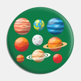 Solar System Of Our Planets Pins and Buttons for Sale | TeePublic