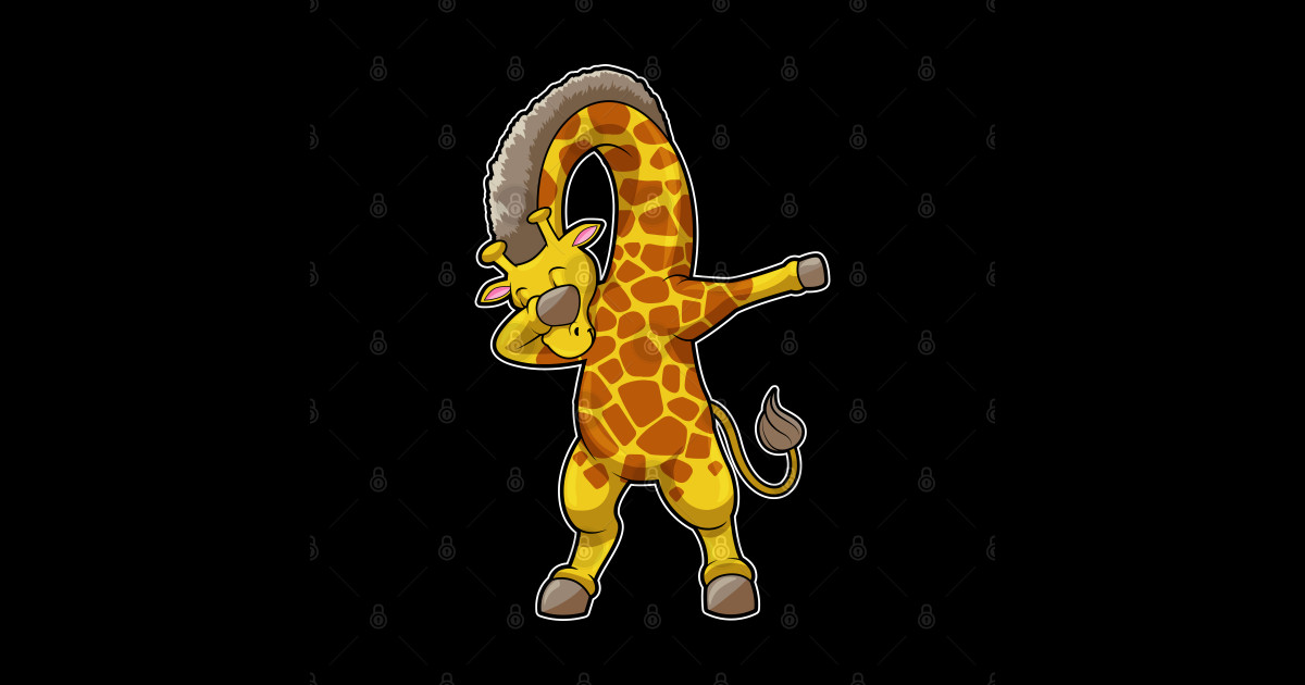 Giraffe at Hip Hop Dance Dab - Giraffe - Sticker | TeePublic