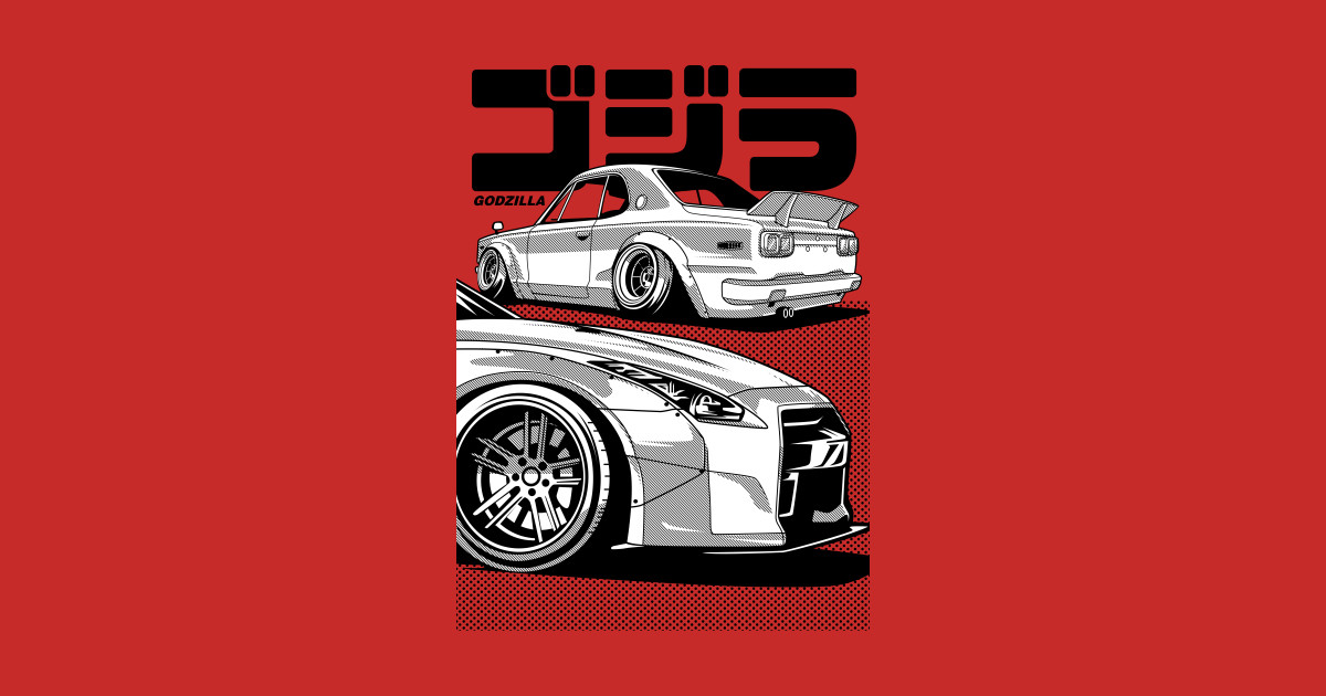 Nissan GT-R Godzilla - Nissan Gtr Godzilla - T-Shirt | TeePublic