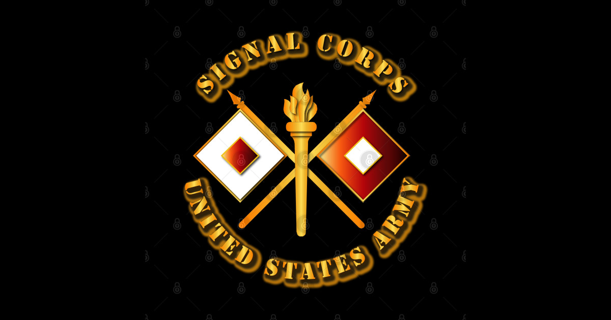 Army - Signal Corps - Signal Corps - Sticker | TeePublic