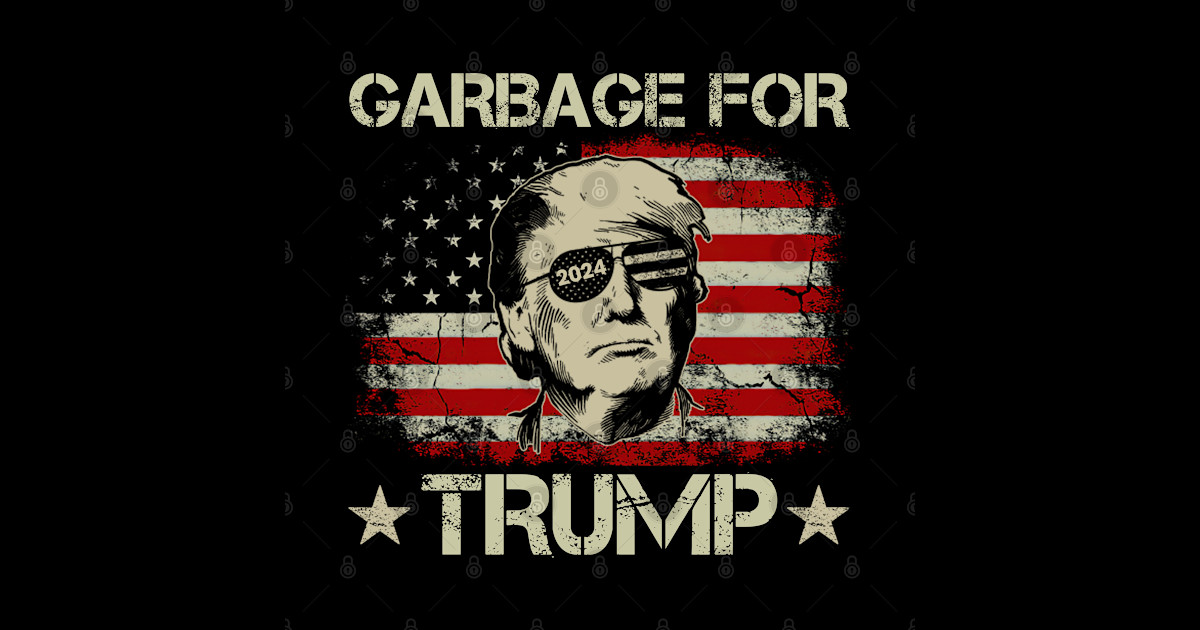 Proud Garbage for Trump 2024 American Flag Election Gifts for Trump ...