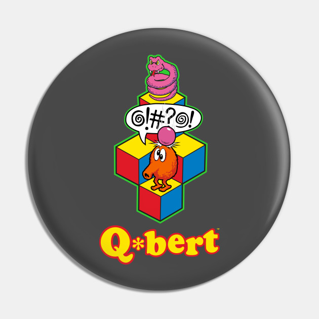 Q-Bert - Qbert - Pin | TeePublic